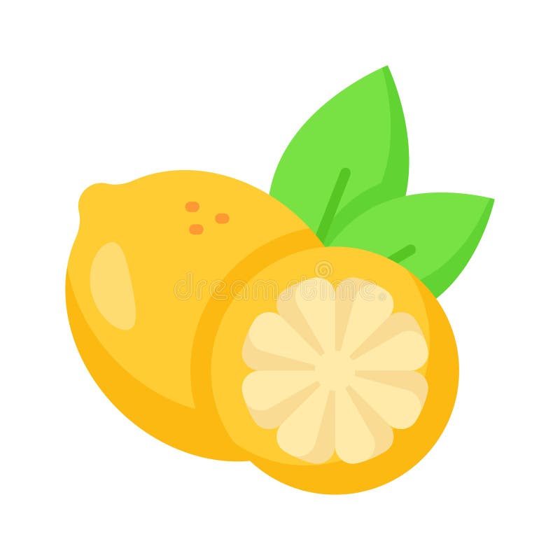 An Icon of Lemon in Modern Design Style, Trendy Vector Stock Vector ...