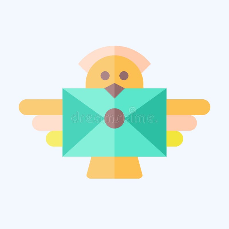 Icon Letter. Related To Post Office Symbol. Flat Style. Simple Design ...