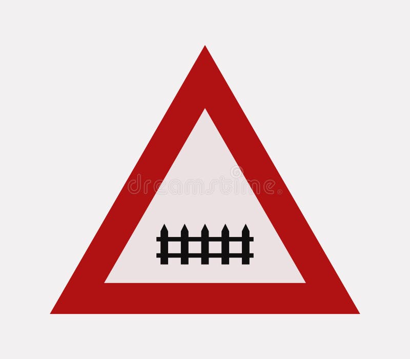 Level Crossing Sign Stock Illustrations – 817 Level Crossing Sign Stock ...
