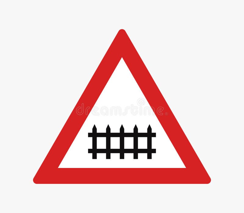 Icon Level Crossing Sign Illustrated Stock Illustrations – 6 Icon Level ...