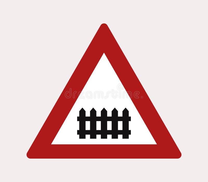Level Crossing Sign Stock Illustrations – 817 Level Crossing Sign Stock ...