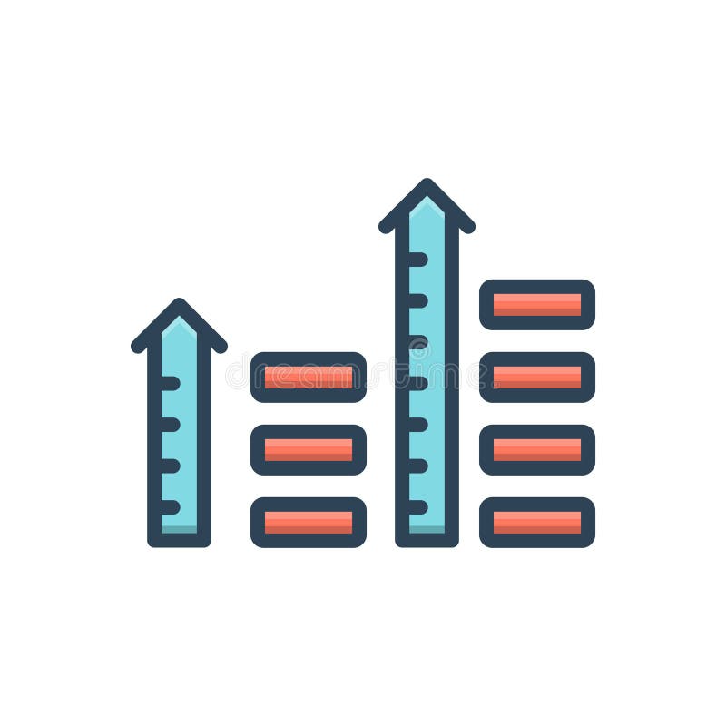 Color Illustration Icon for Level, Scale and Gauge Stock Illustration ...