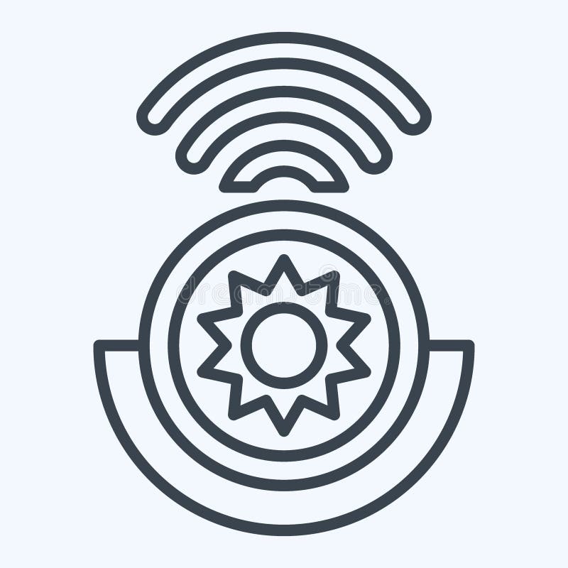 Icon Light Detection Sensor. Related To Smart Home Symbol. Line Style ...