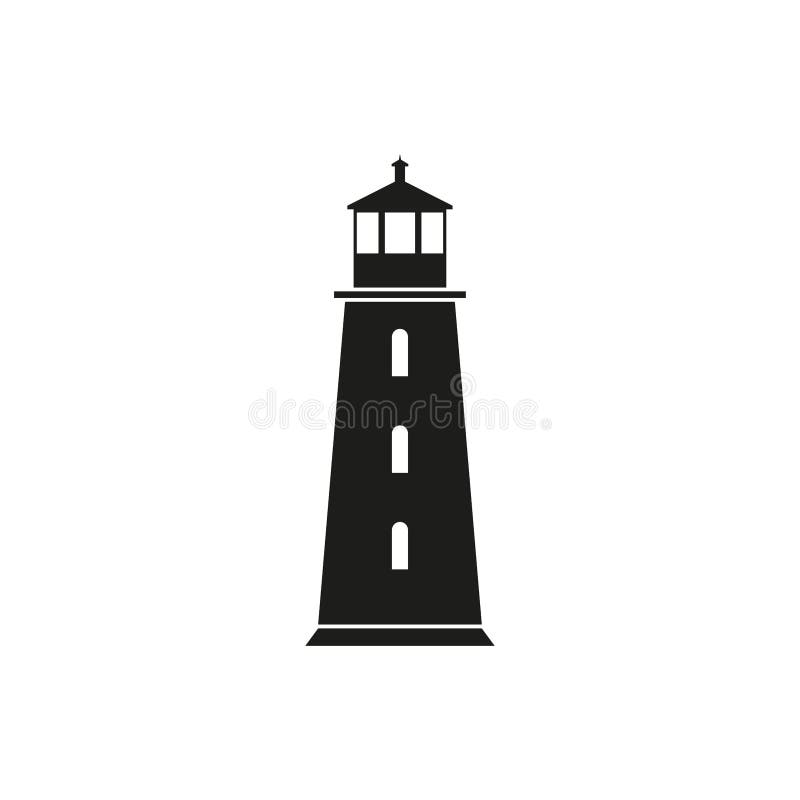 Lighthouse Simple Icon Monochrome Stock Vector - Illustration of ... Lighthouse Simple Icon Monochrome Stock Vector - Illustration of ...