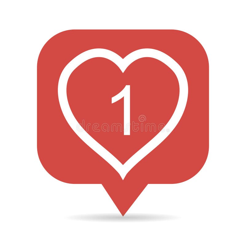 Icon Like the Heart Figure 1, Vector Symbol Like for the Social Network ...