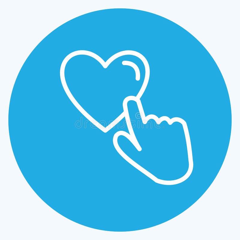 Icon Like. Suitable for Feedback Symbol. Blue Eyes Style. Simple Design ...