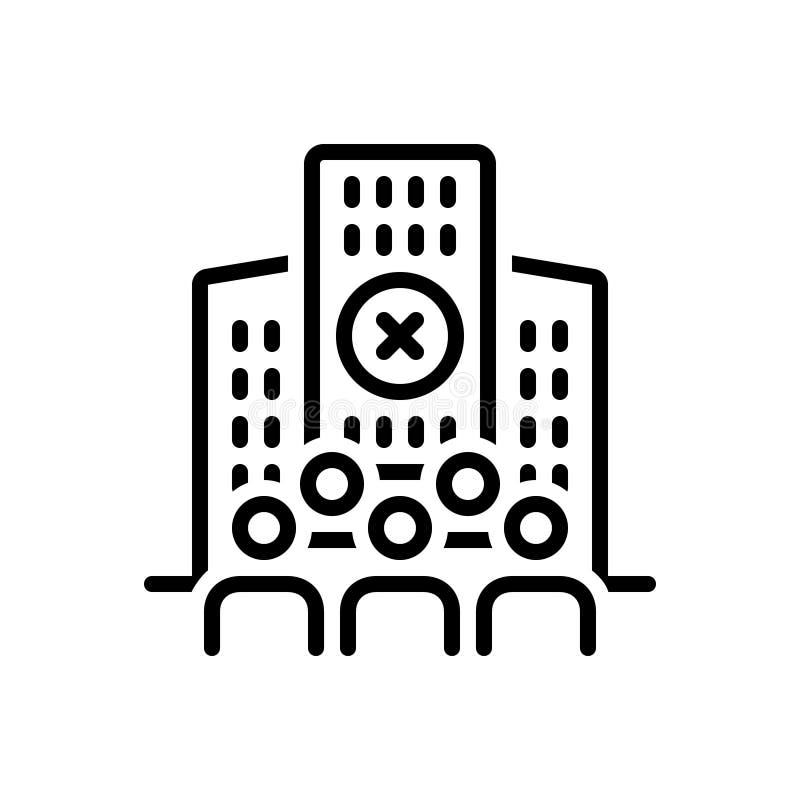 Black Line Icon for Limited, Company and People Stock Vector ...