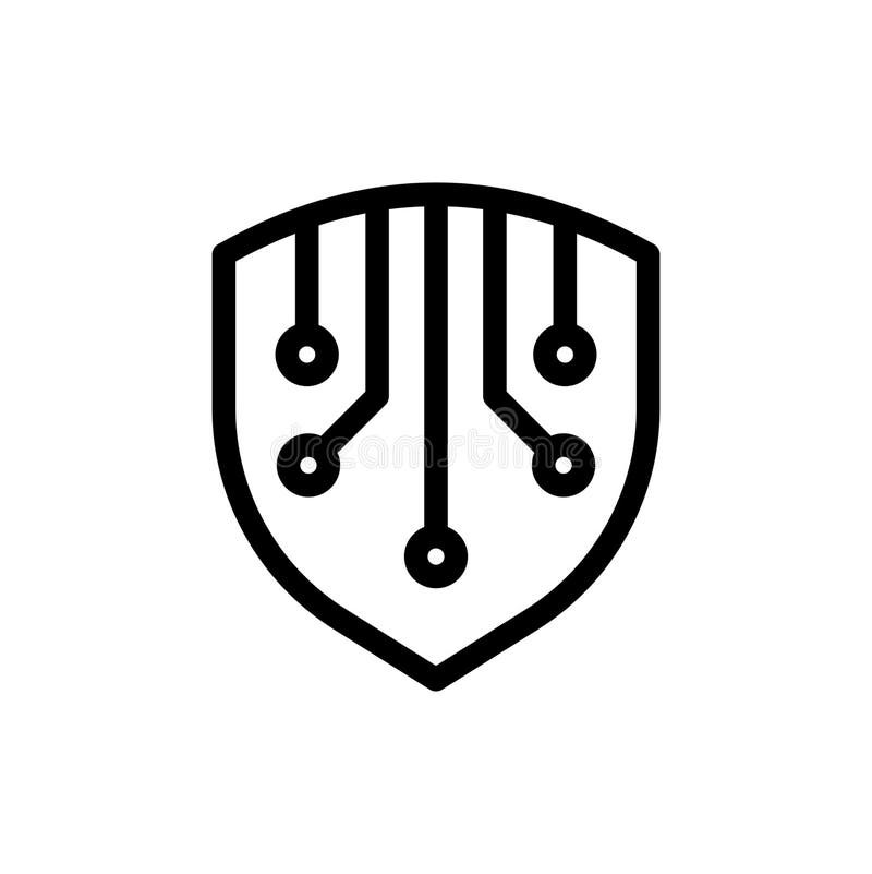 Icon system shield stock vector. Illustration of encryption - 344017978