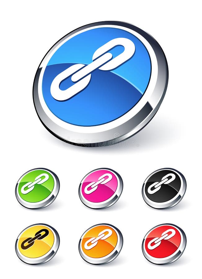 Icon link stock vector. Illustration of simple, software - 11825374