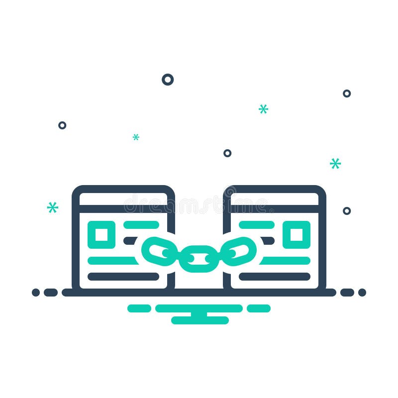 Mix Icon for Link, Connection and Network Stock Vector - Illustration ...