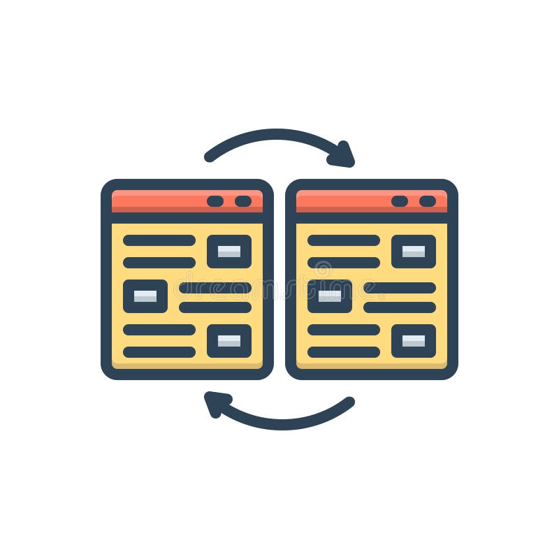 Color Illustration Icon for Link, Hyperlink and Redirect Stock ...