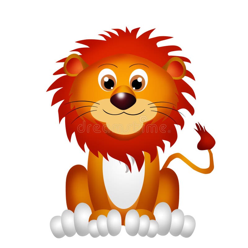 Icon of lion stock illustration. Illustration of wildlife - 96517668