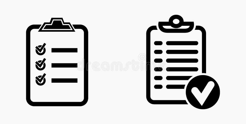Icon List or Roster, Schedule, Register Stock Vector - Illustration of ...