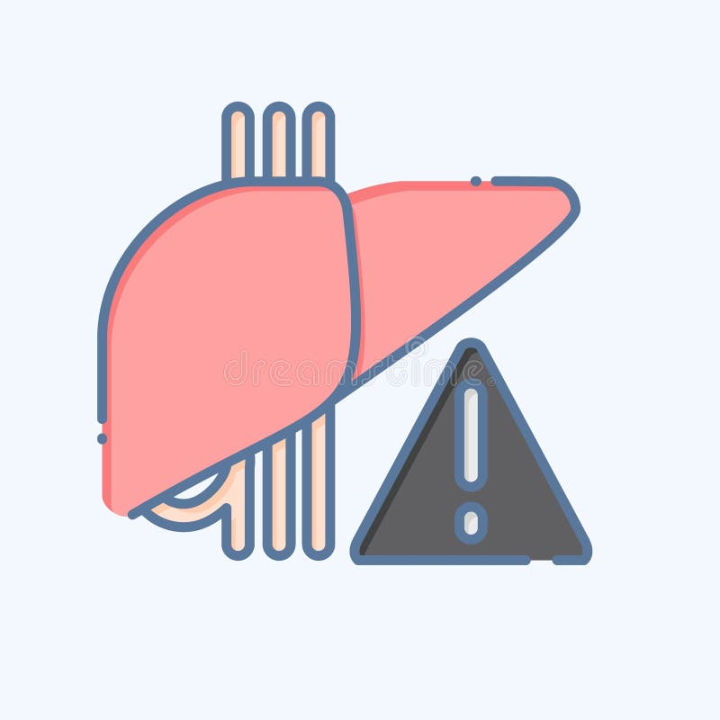 Icon Liver Problem. Related To Hepatologist Symbol. Doodle Style ...