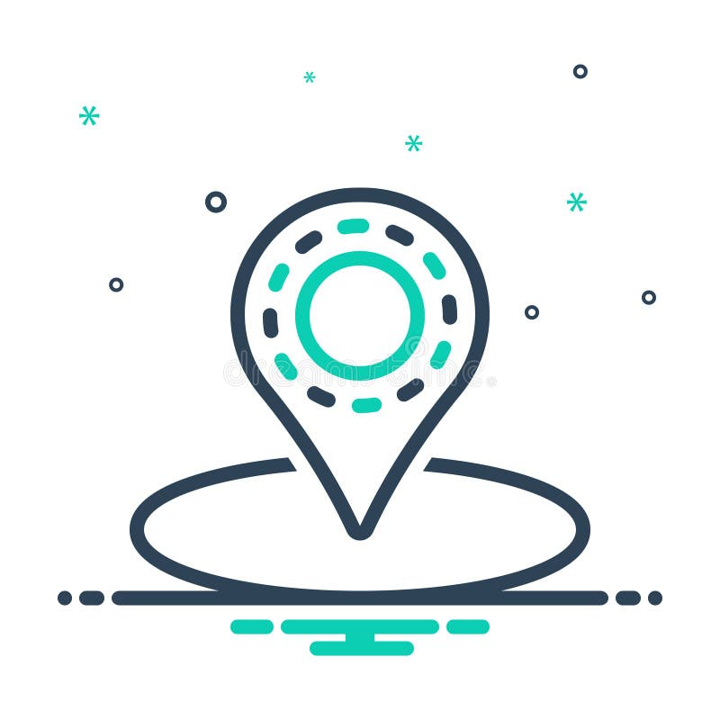 Mix Icon for Location, Destination and Direction Stock Vector ...