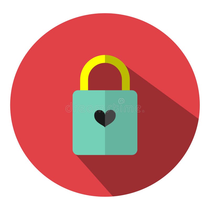 The Icon is Locked Lock Green Key in Red Circle. Can Be Used in Various ...