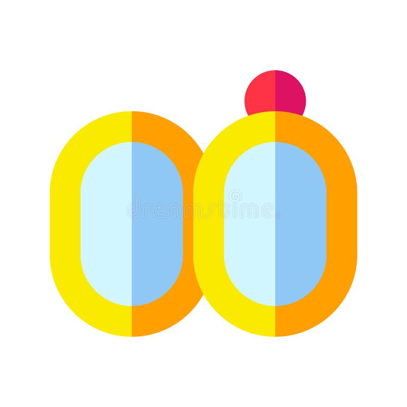 Icon Locket in Flat Style. Vector Illustration and Editable Stroke ...