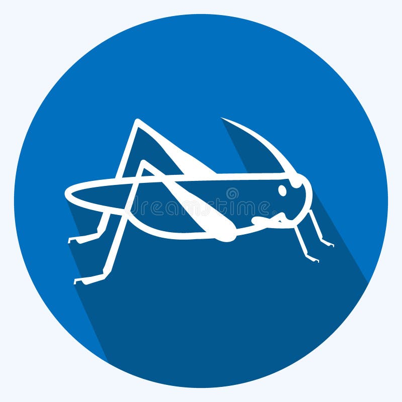 Icon Locust Infestation. Suitable for Disasters Symbol. Long Shadow ...