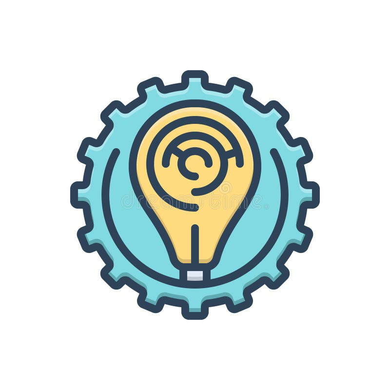 Logic Thinking Line Icon. Maze in Human Head Linear Pictogram. Mental ...
