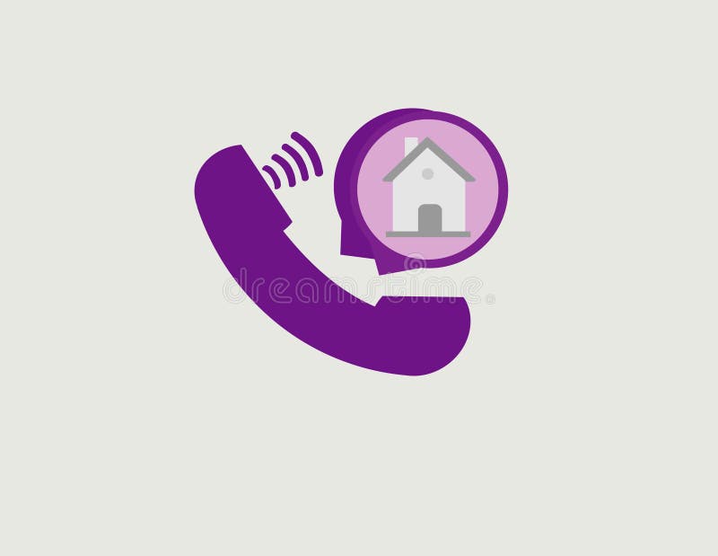 Icon Simple Logo Real Estate, Icon Call Real Estate Stock Vector ...