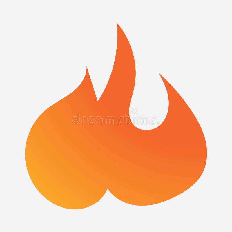 Icon logo flame on earth stock vector. Illustration of liquid - 276882950