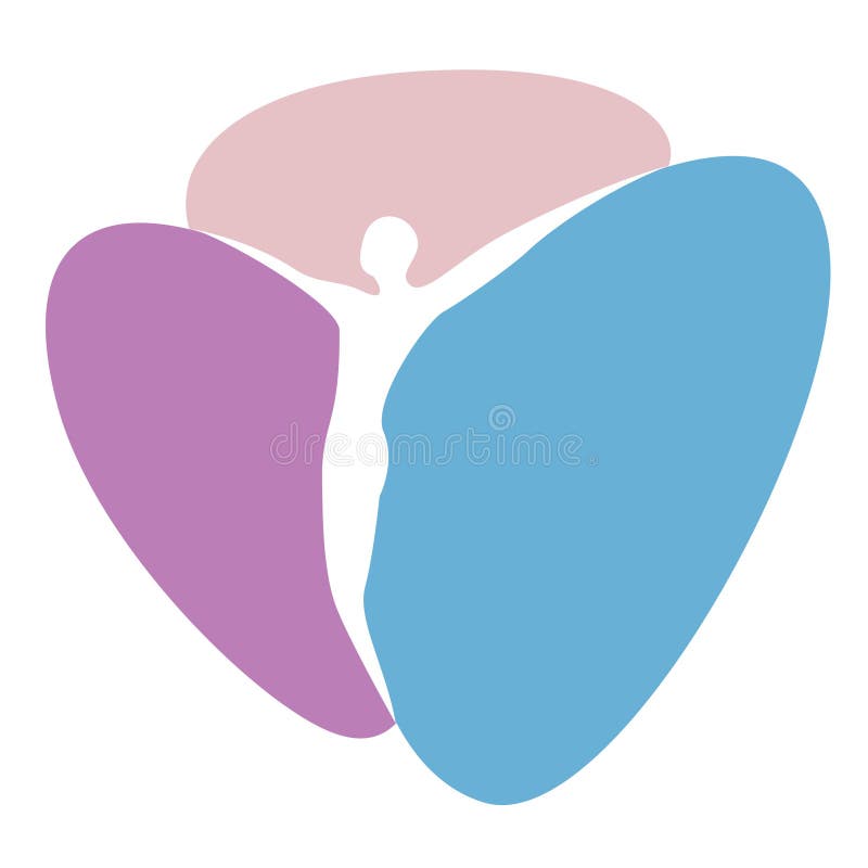 Icon logo with a human stock vector. Illustration of branding - 182602332