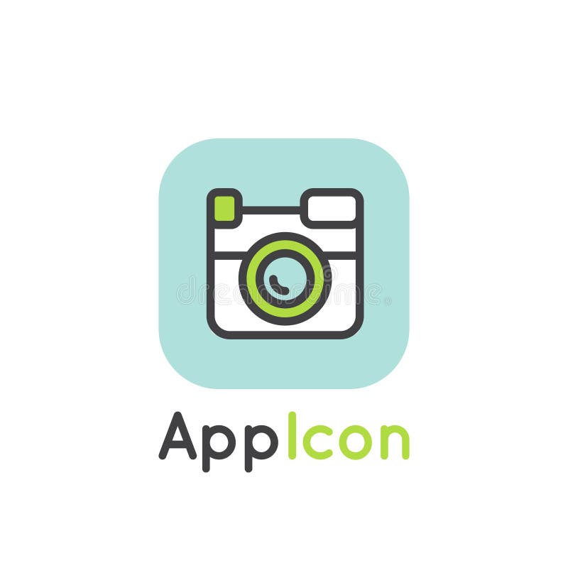 Icon Logo for Mobile or Laptop Application Stock Illustration ...