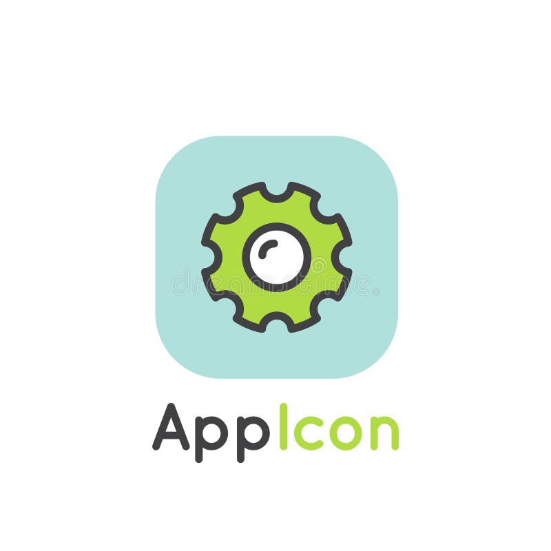 Icon Logo for Mobile or Laptop Application Stock Illustration ...