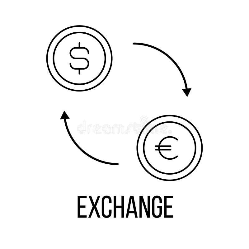 Icon or Logo in Modern Line Style Stock Vector - Illustration of bank ...