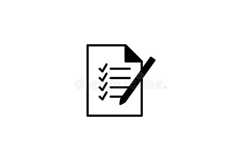 Icon Logo Note Id Registration Form Stock Illustration - Illustration ...