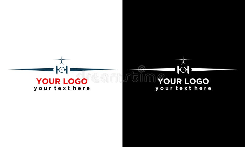Aviation Logo Simple Design Template Vector Stock Vector - Illustration ...