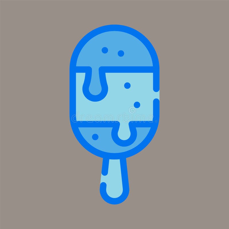 Icon, Logo, Vector Illustration of Popsicle Isolated on Gray Background ...