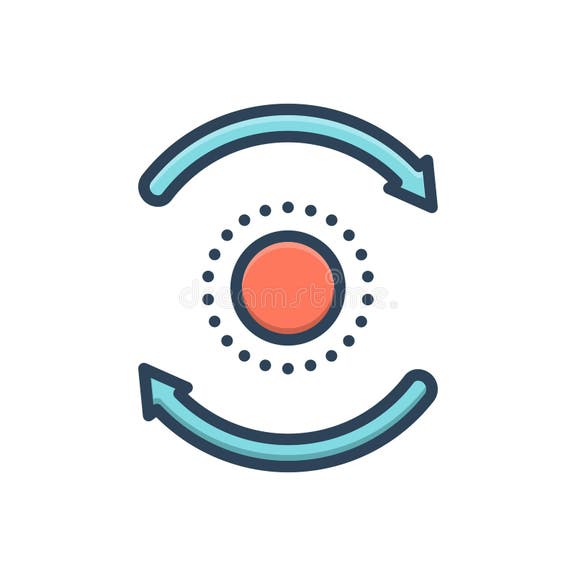 Color Illustration Icon for Loop, Circular and Motion Stock Vector ...