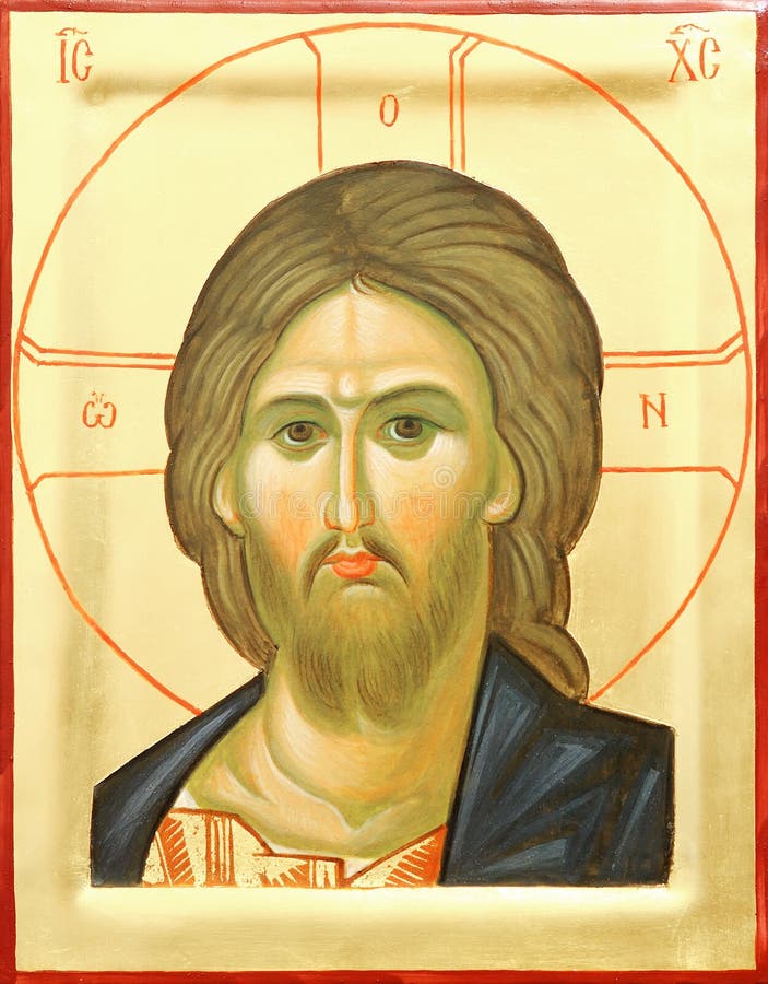 Ancient icon black jesus stock image. Image of church - 6251845