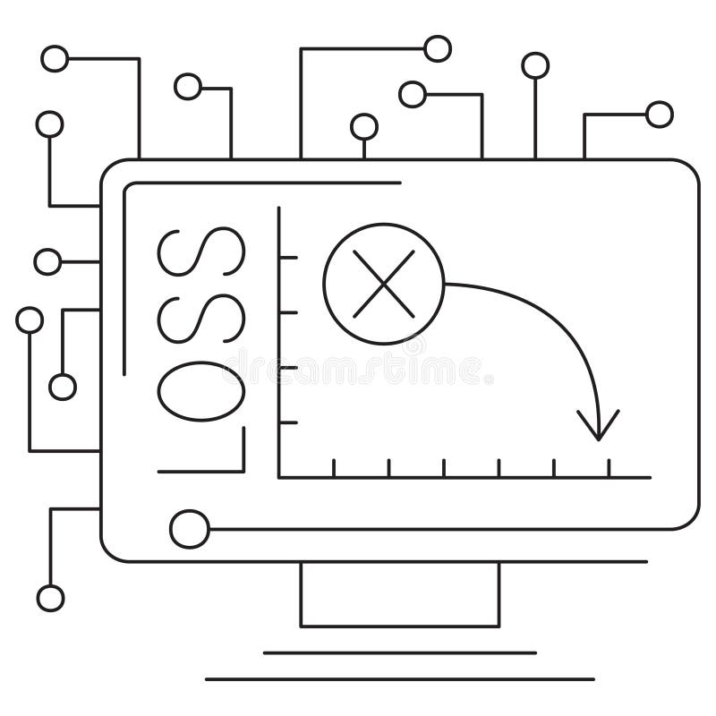 Icon of Loss Function in AI Stock Illustration - Illustration of ...