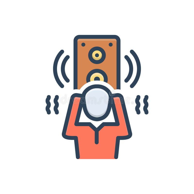 Color Illustration Icon for Loud, Noisy and Loudspeaker Stock Vector ...
