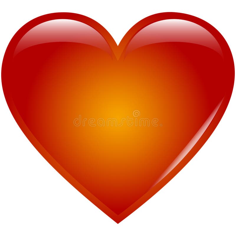 Icon Love Isolated Heart Transparent White Color Stock Illustration ...