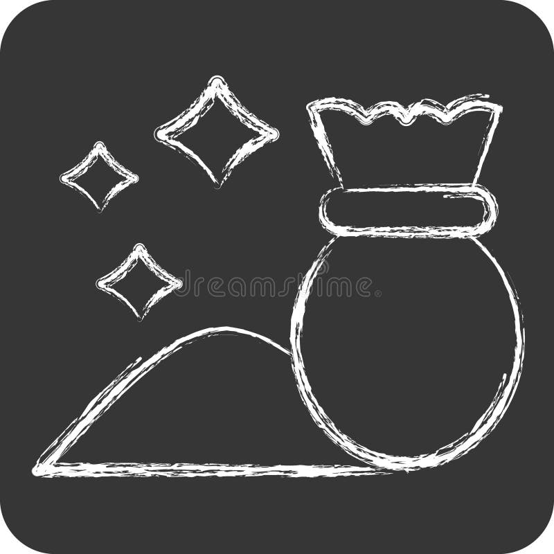 Icon Magic Dust. Related To Magic Symbol. Chalk Style. Simple Design ...