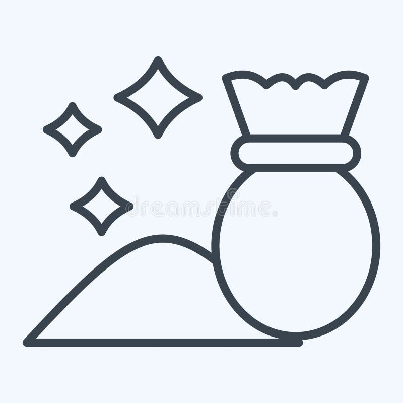 Icon Magic Dust. Related To Magic Symbol. Line Style. Simple Design ...