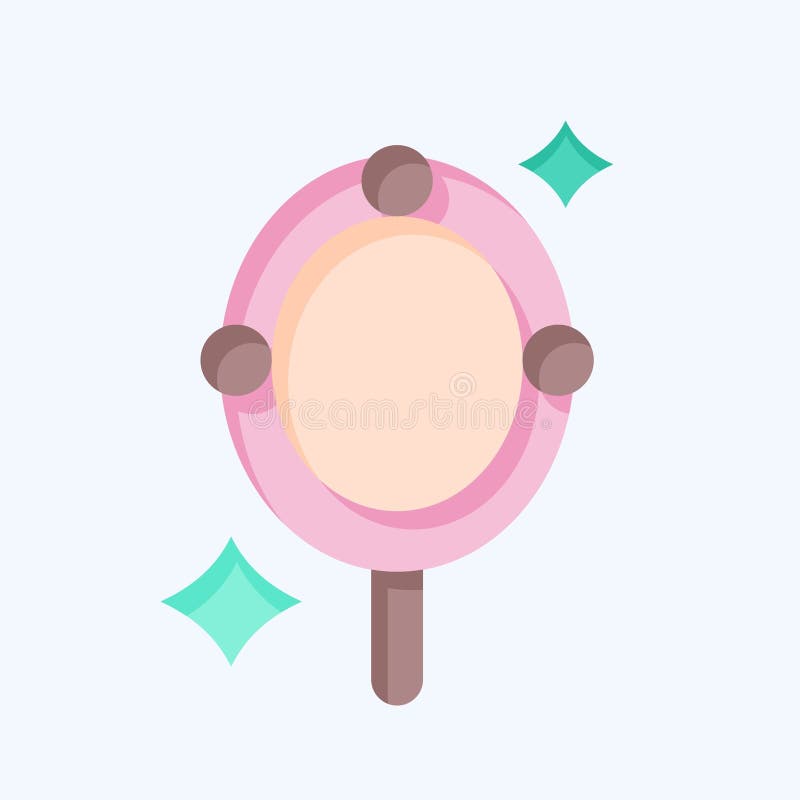 Icon Magic Mirror. Related To Magic Symbol. Flat Style. Simple Design ...