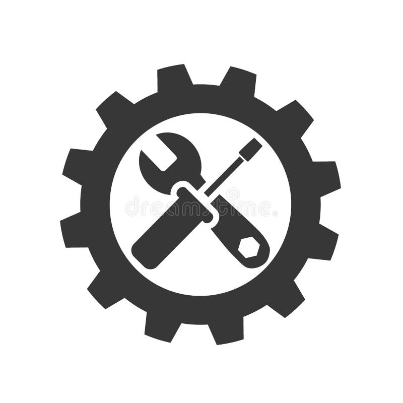 Icon Maintenance and Servicing Vector Illustration Stock Illustration ...