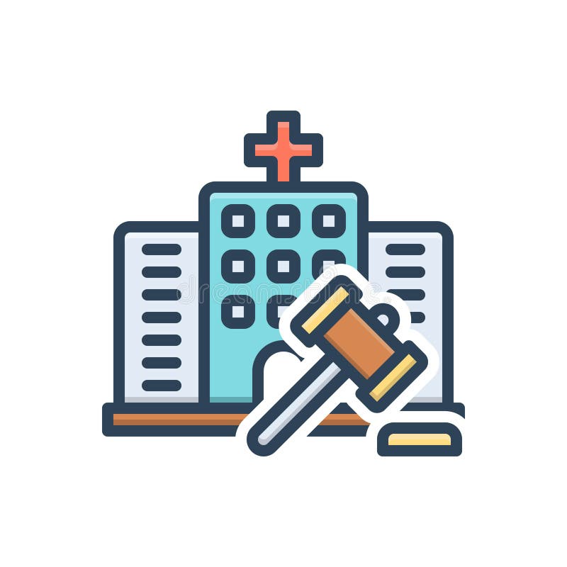 Color Illustration Icon for Malpractice, Medical and Insurance Stock ...
