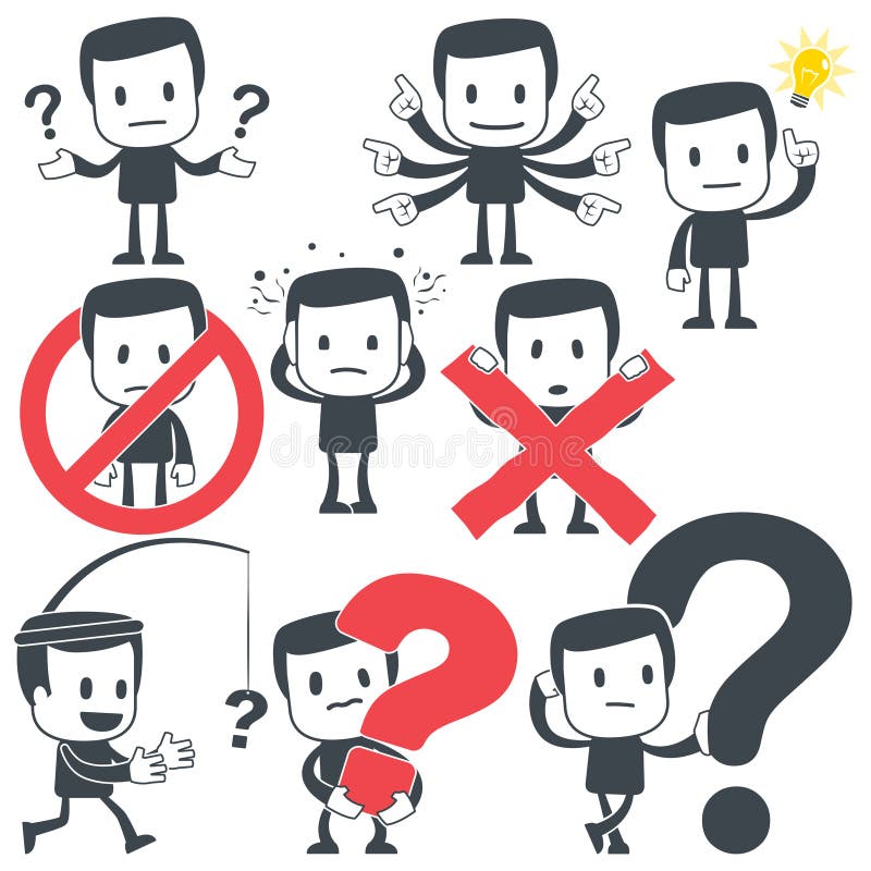 Icon man stock vector. Illustration of laughing, cute - 18822155