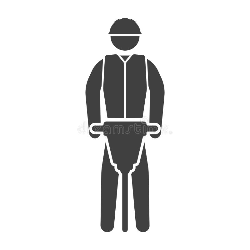 Jackhammer Silhouette Stock Illustrations – 386 Jackhammer Silhouette ...