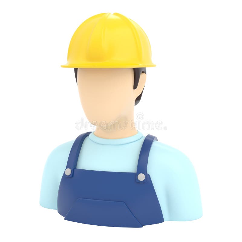 Icon man technician stock illustration. Illustration of render - 59264973