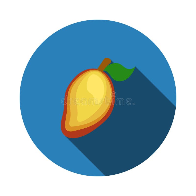 Icon of Mango in Ui Colors stock vector. Illustration of color - 252889665