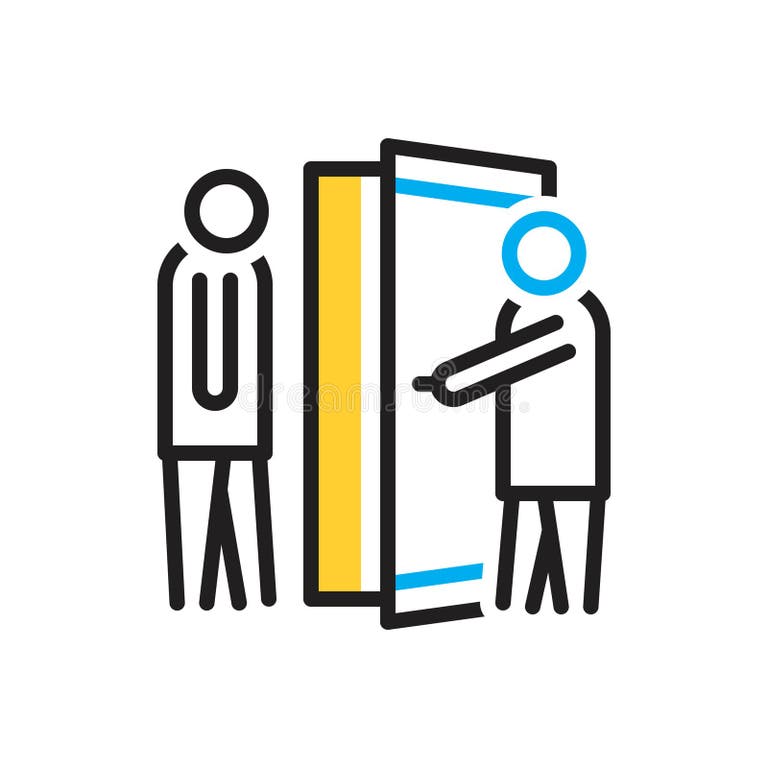 Multi Color Icon for Manner, Welcome and Honor Stock Vector ...