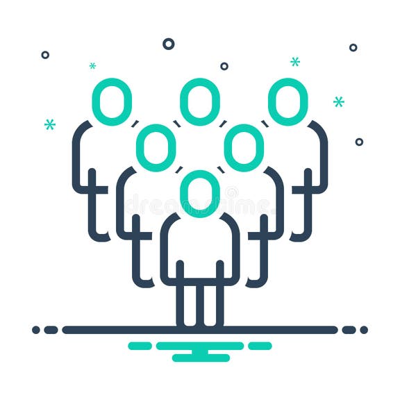 Mix Icon for Many, Numerous and Promiscuous Stock Vector - Illustration ...