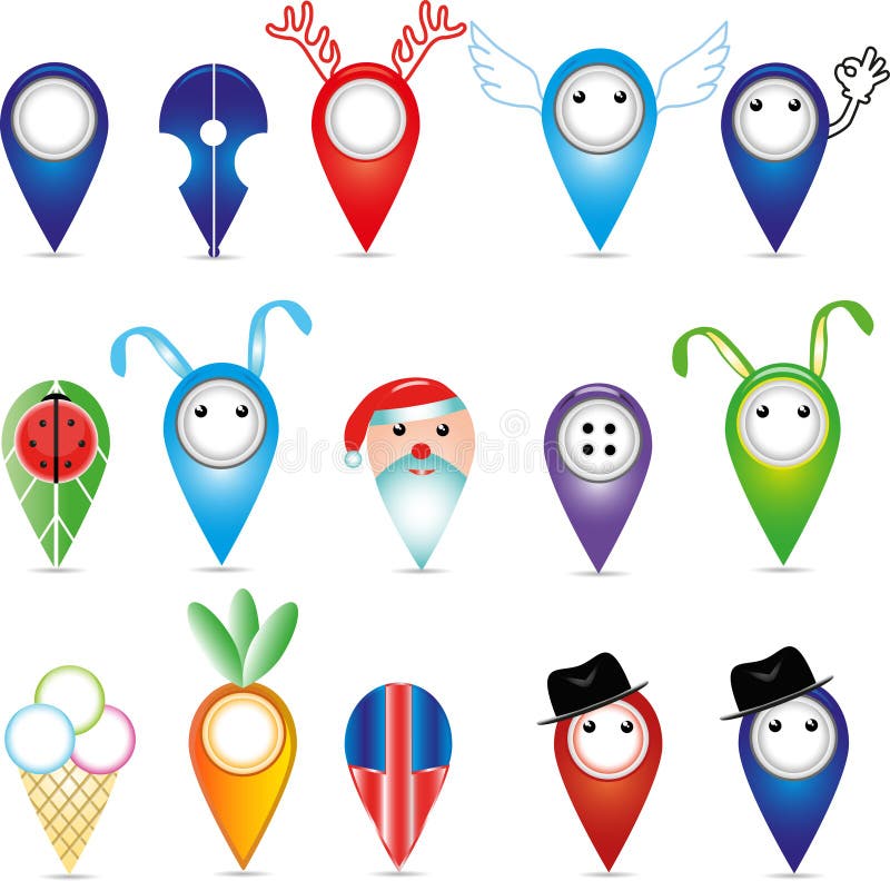 Icon map stock vector. Illustration of discover, children - 90317426