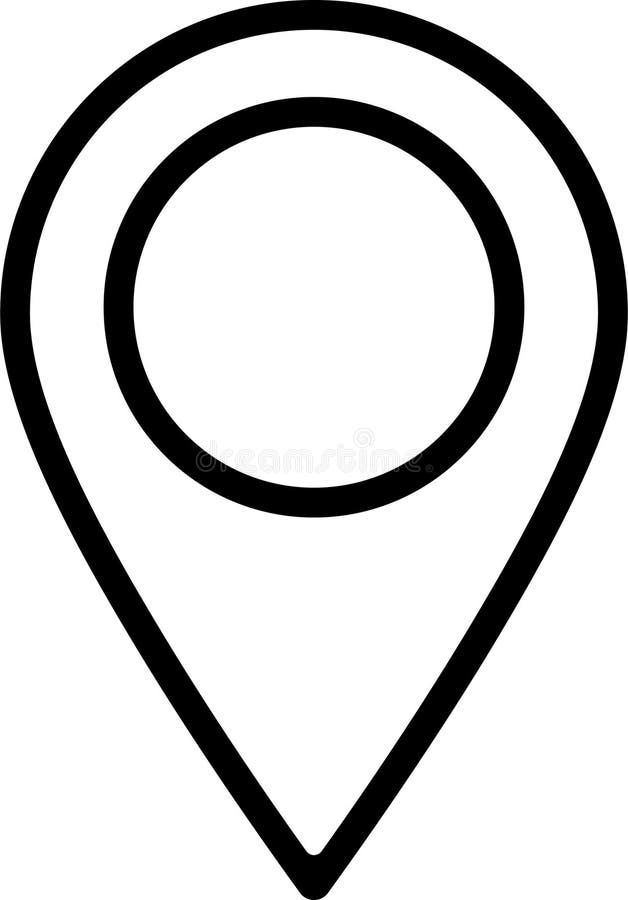 Icon of Map Pin As Concept of Navigation or Place Location Stock Vector ...